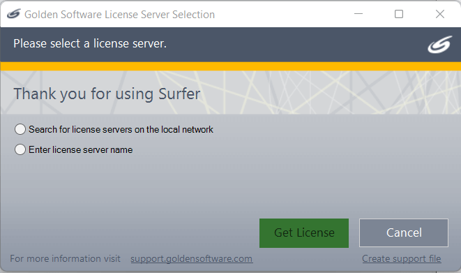 Activate your Golden Software products – Golden Software Support